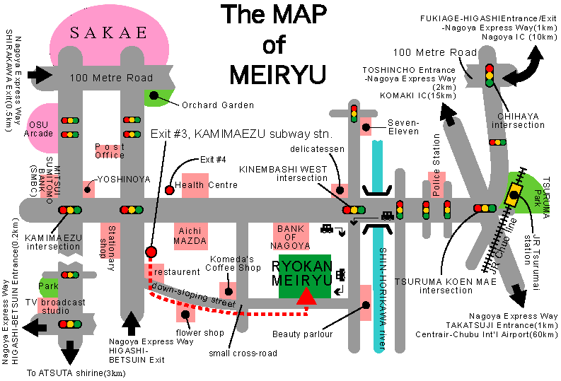 the map of meiryu